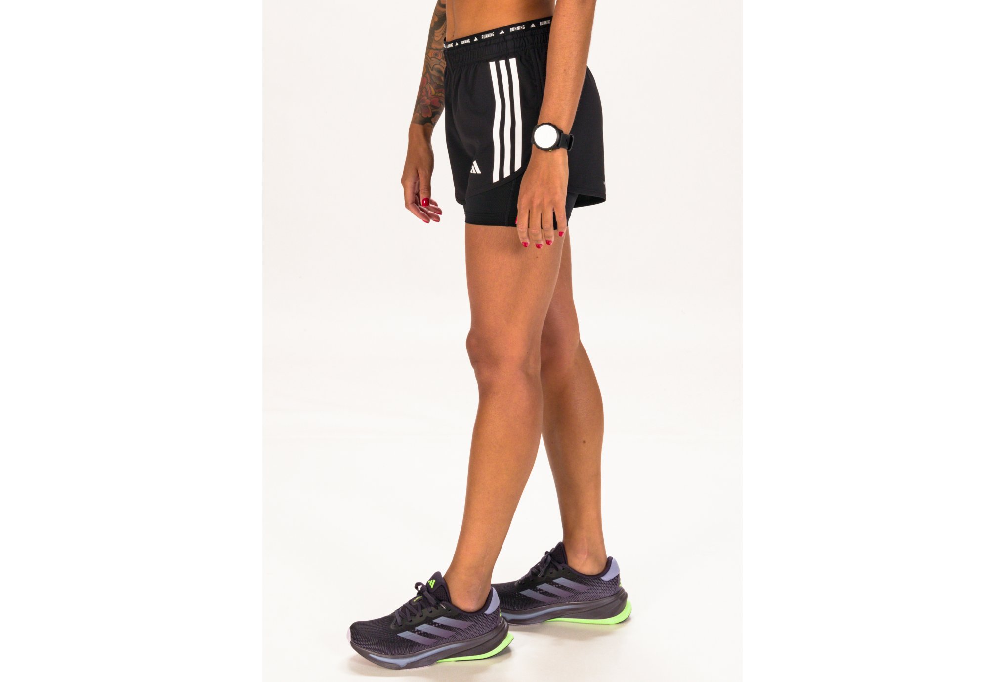 adidas Own The Run 3-Stripes 2 en 1 W special offer | Women Clothing Shorts adidas