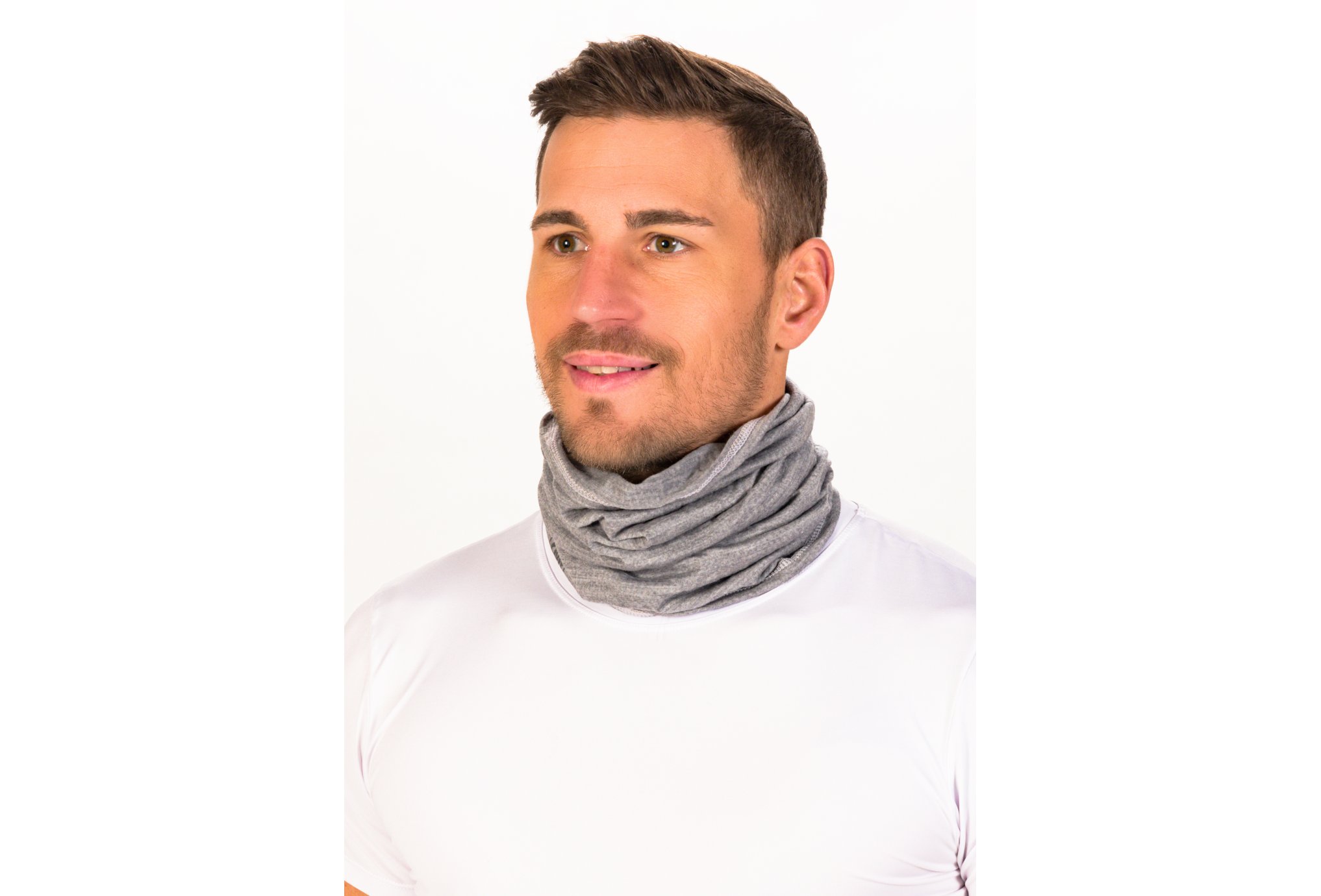 Buff Lightweight Merino Wool Solid Light Grey im Angebot | Sportzubehör Schlauchschal Buff