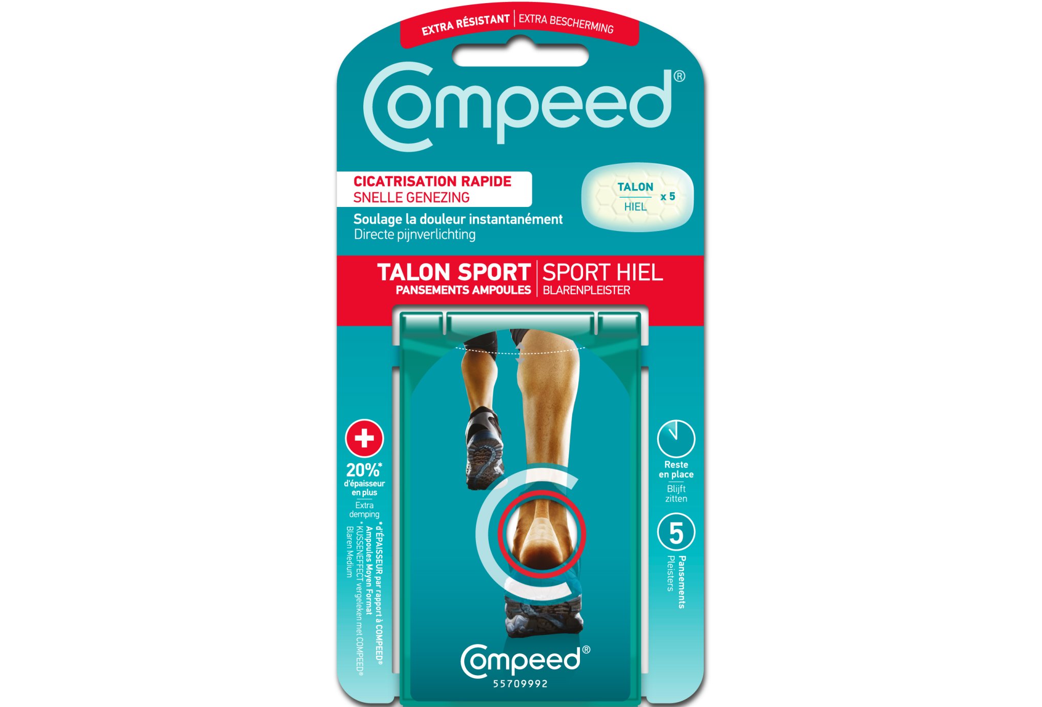 Compeed Pansements ampoules extrêmes - talon