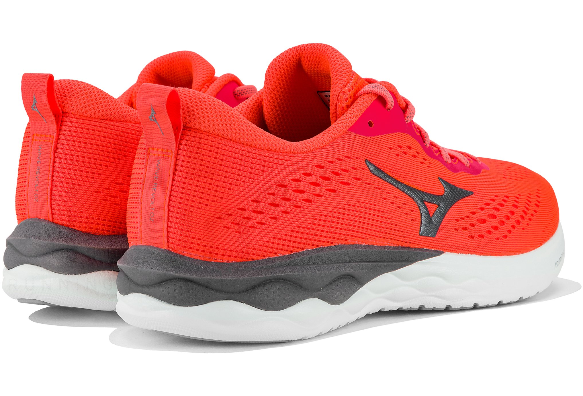 Mizuno Wave Revolt 2 W femme Rouge pas cher